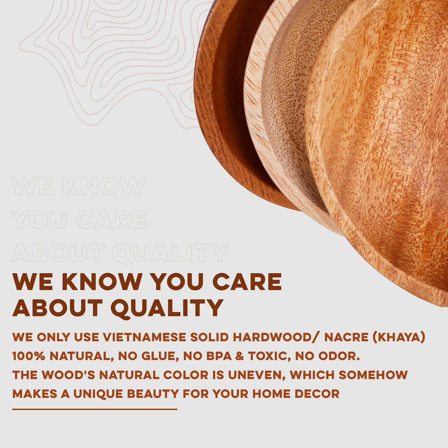 VieWood - Vietnamese solid hardwood kitchen set